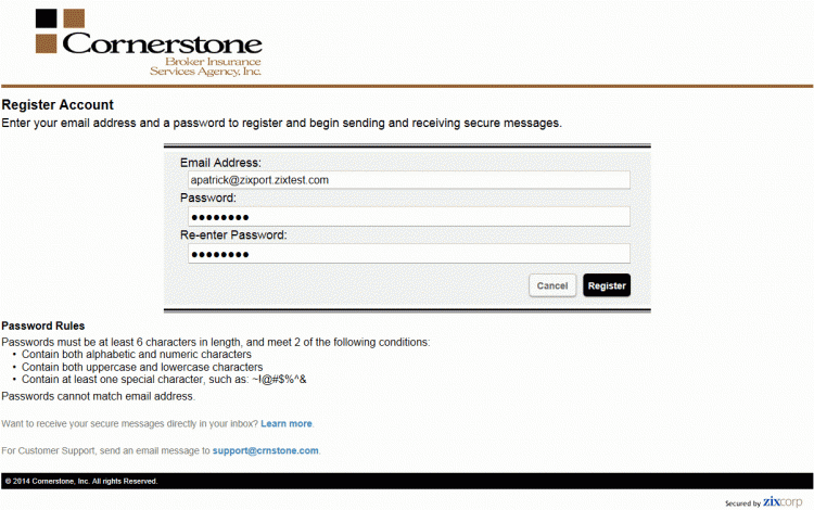 Receiving Encrypted Email - Cornerstone Broker Insurance Services ...