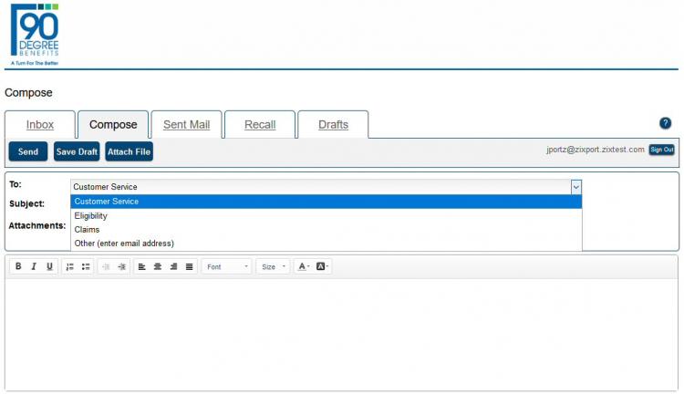 Sending Encrypted Email - 90 Degree Benefits | ZixAware